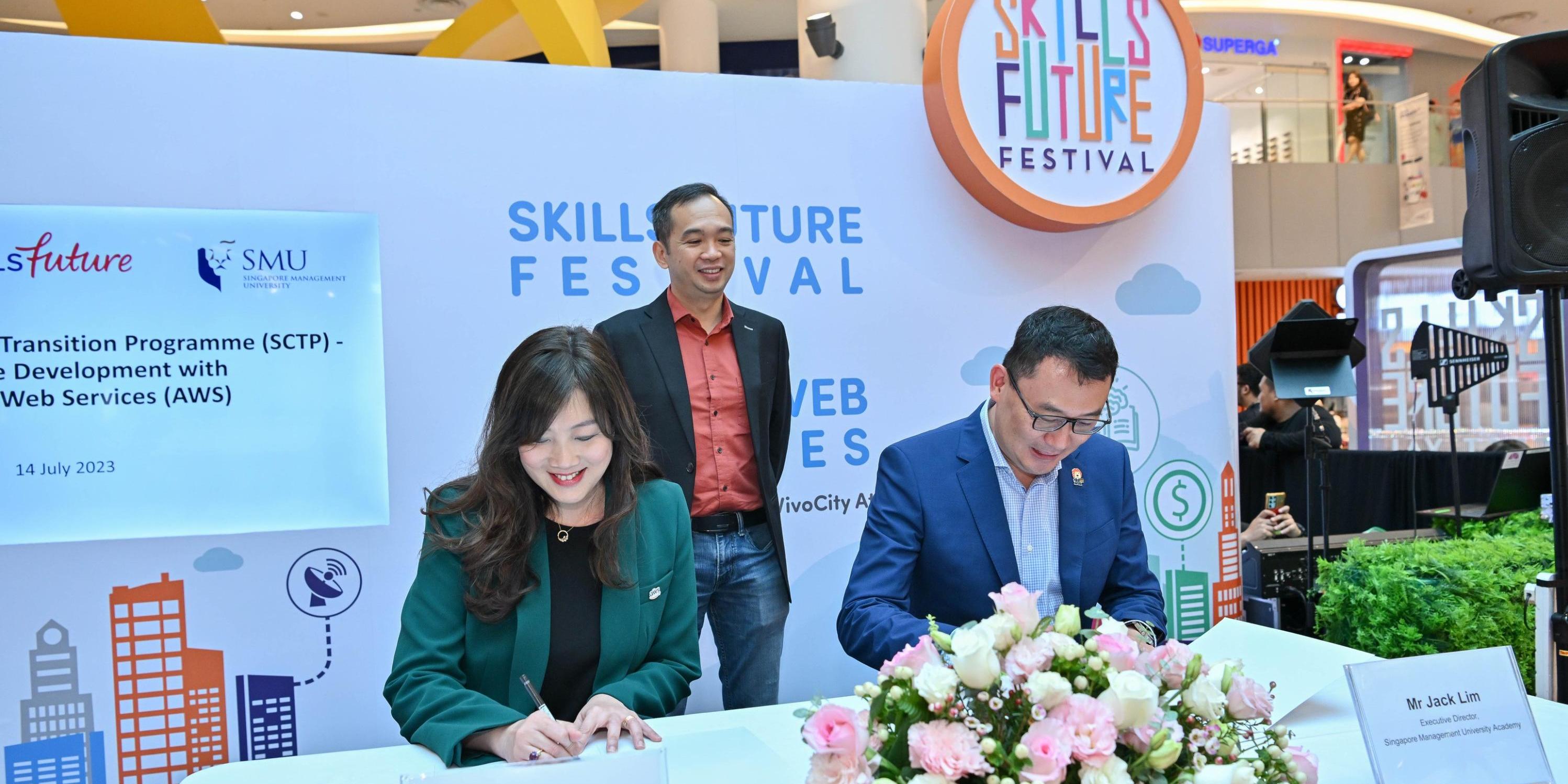 SMU, Amazon Web Services and SkillsFuture Singapore launch new programme to help individuals ...